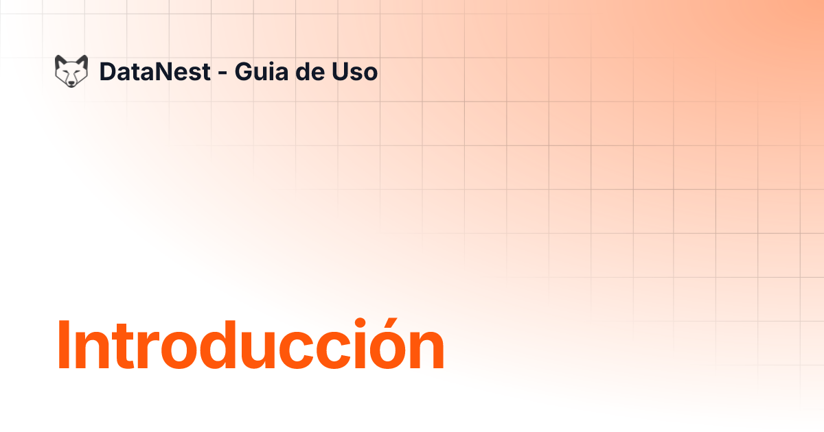 Introducción | DataNest - Guia de Uso